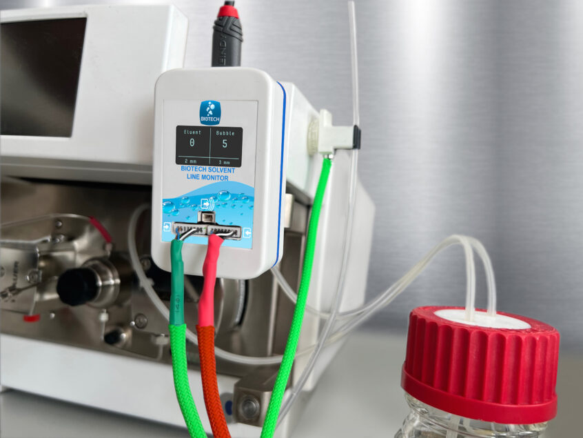 Biotech solvent line monitor - Biotech Fluidics