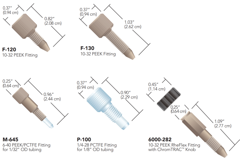 One-Piece Fingertight fittings - Biotech Fluidics