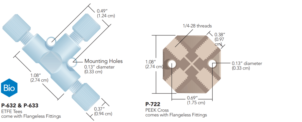 Tees, crosses & manifolds - Biotech Fluidics