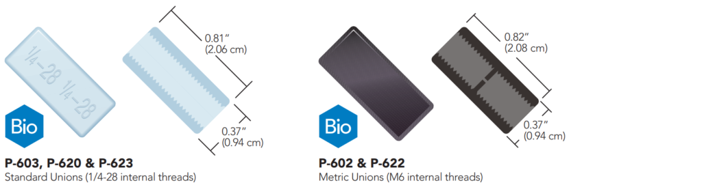 Threaded unions & adapters - Biotech Fluidics