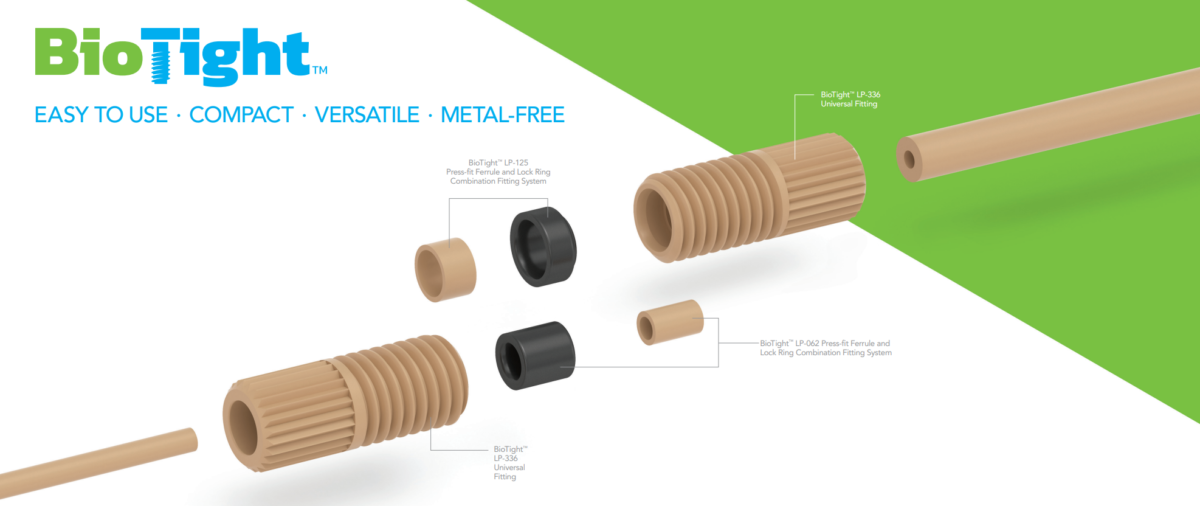 New BioTight™ fittings for metal-free connections in tight spaces ...